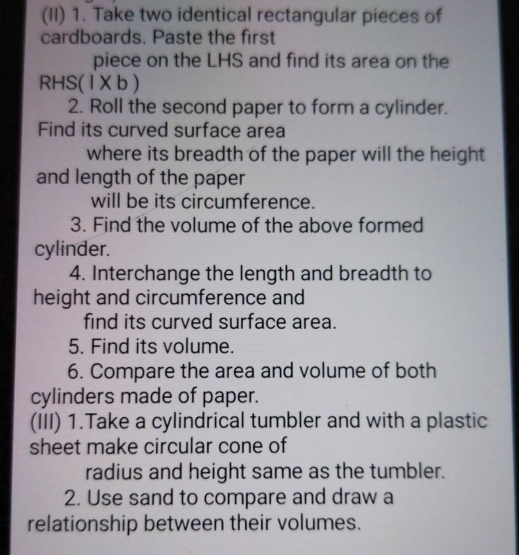 Ii 1 Take Two Identical Rectangular Pieces Of Cardboards Paste The Fi