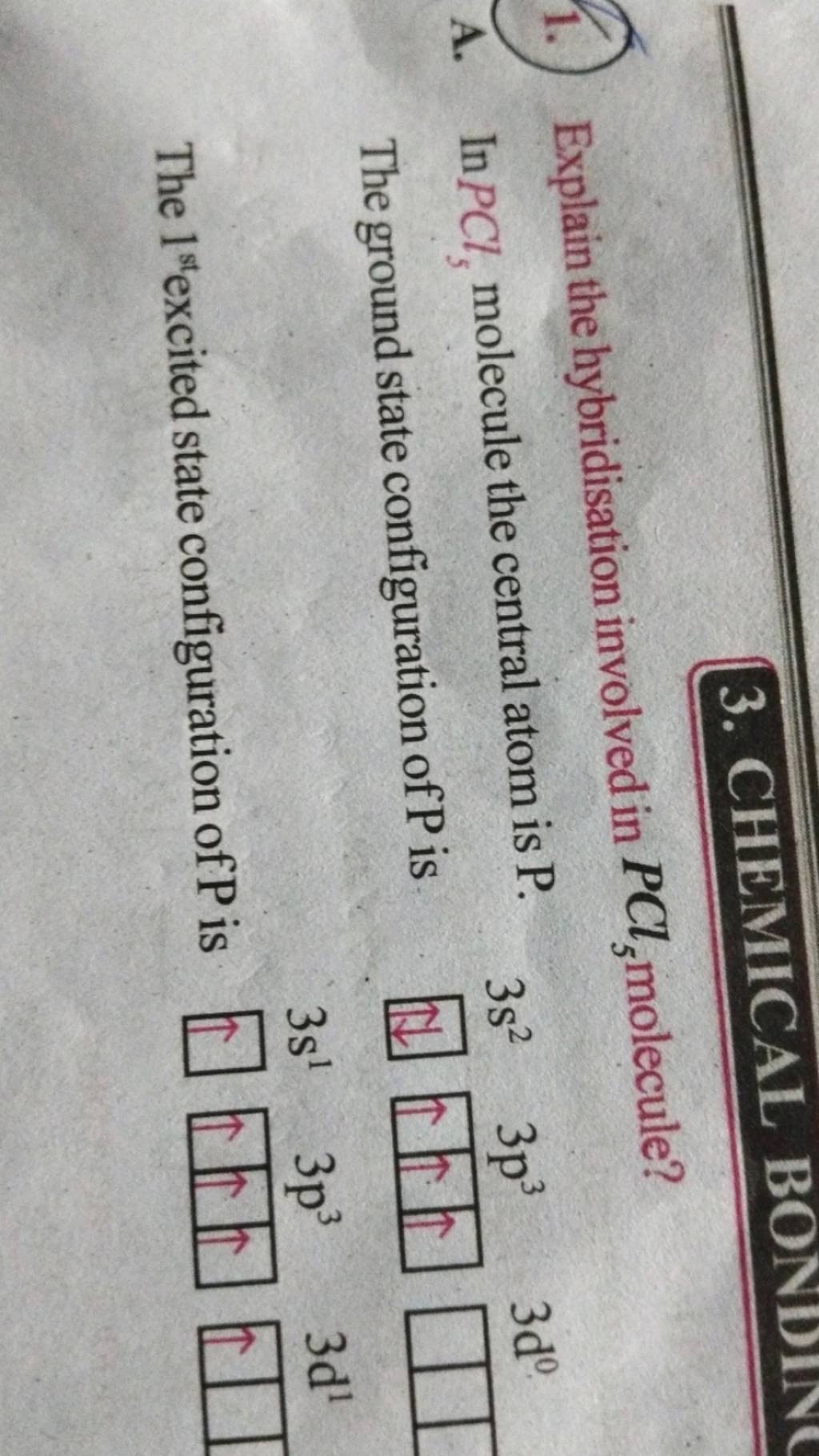 1 Explain The Hybridisation Involved In Pcl5 Molecule Filo