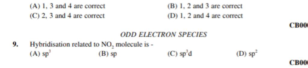 Odd Electron Species 9 Hybridisation Related To No2 Molecule Is Filo