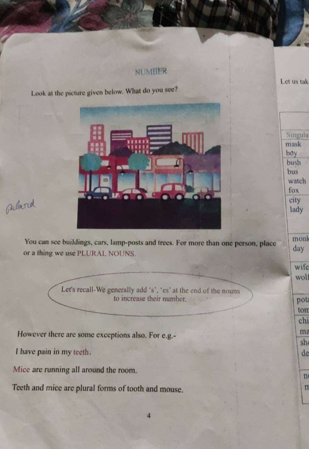 NUMBER Look at the picture given below. What do you see? Let us tak You c..