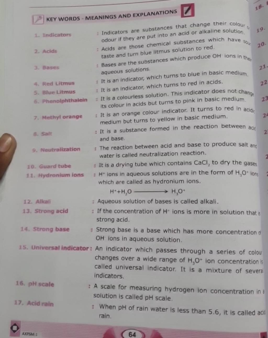 KEY WORDS - MEANINGS AND EXPLANATIONS | Filo