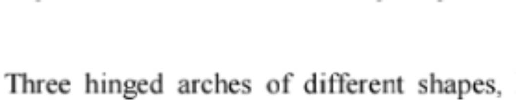 Three hinged arches of different shapes, | Filo