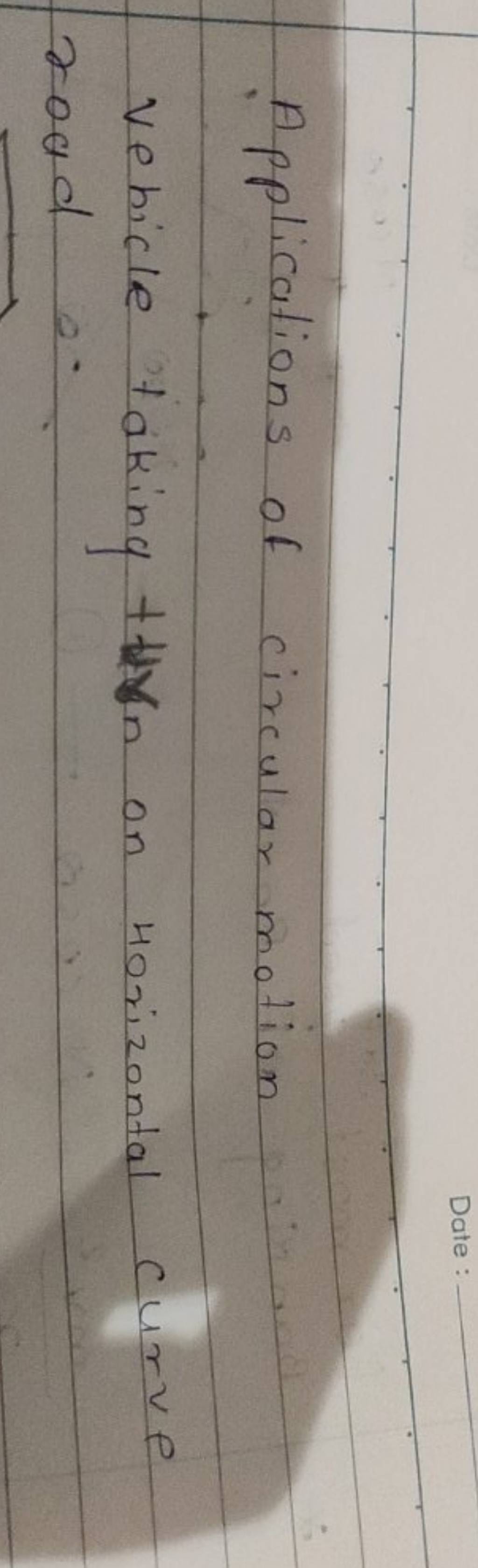 Applications Of Circular Motion Vehicle Taking Theron Horizontal Curve Ro 