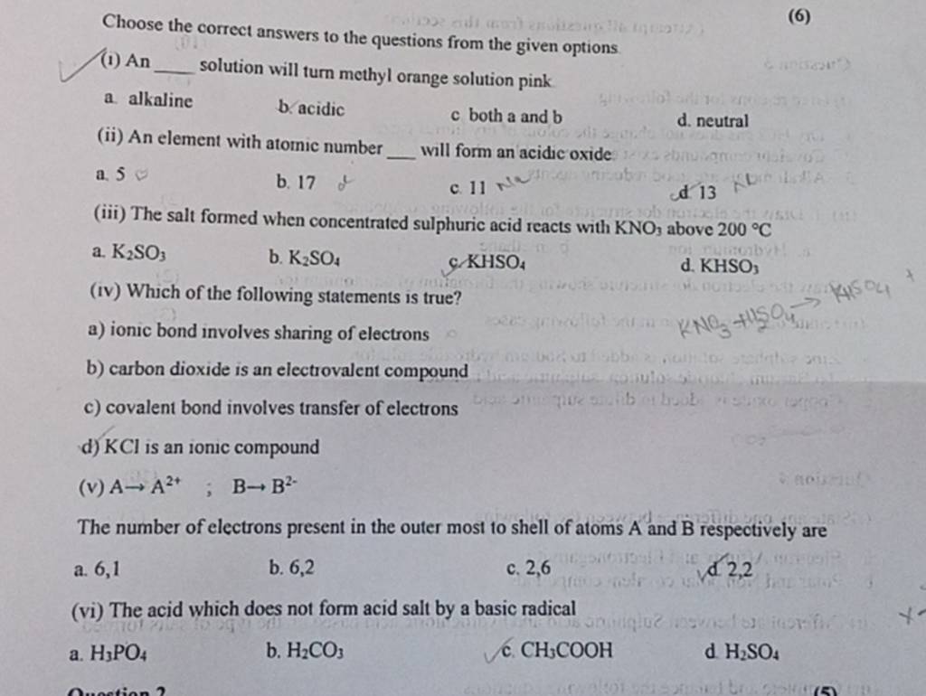 The salt formed when concentrated sulphuric acid reacts with KNO3 above..
