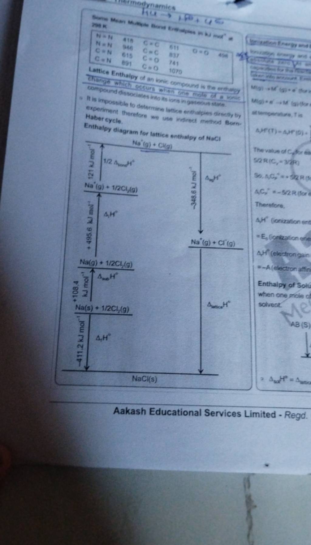 +108.4 298 K kJ mol -411.2 kJ mol NIN N=N C N C«N +495.6 kJ mol 1/2 A Na
