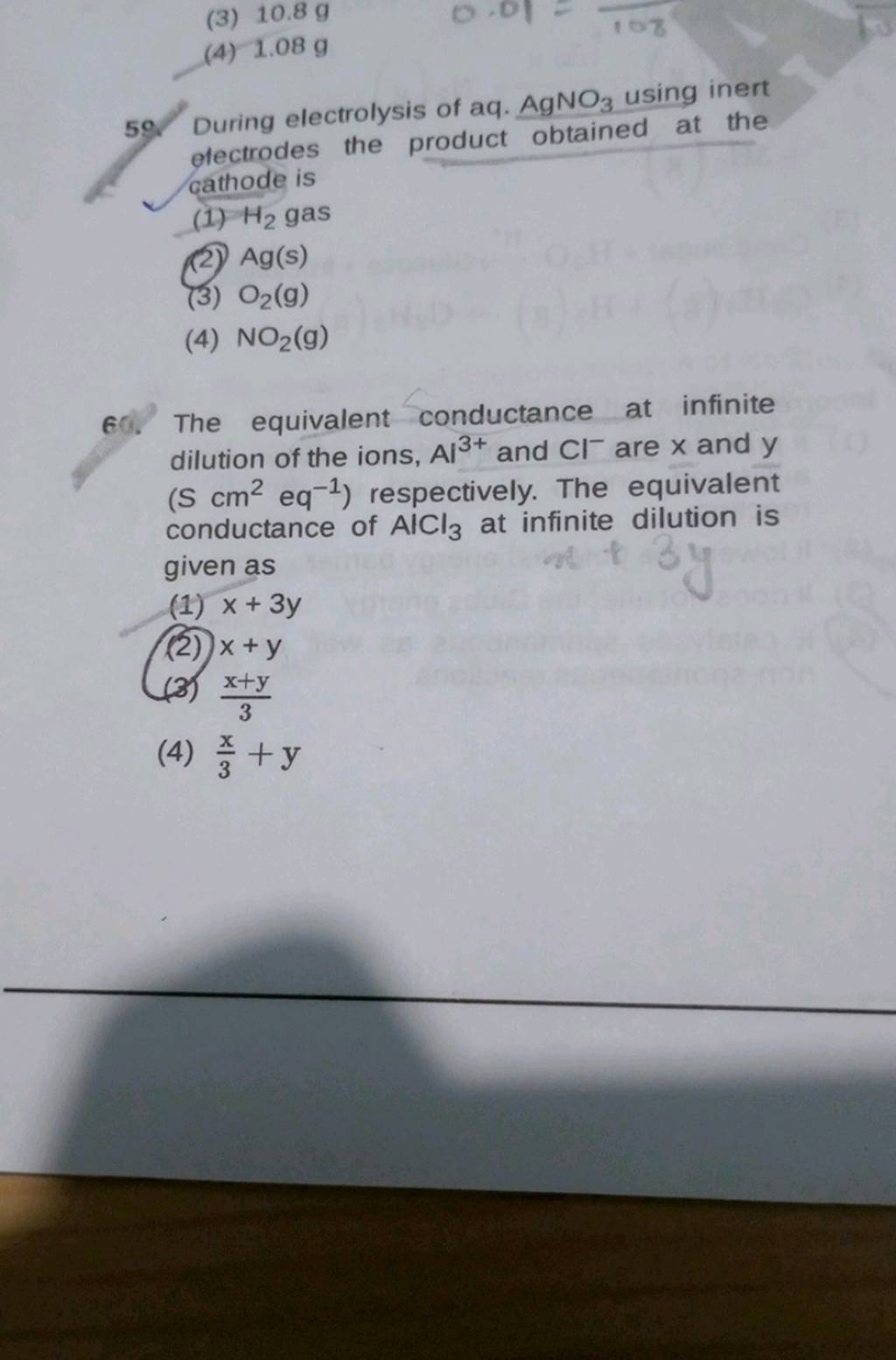 The equivalent conductance at infinite dilution of the ions, Al3+ and Cl−..