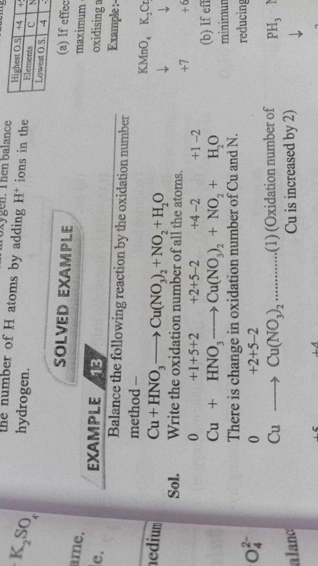 of H atoms by adding H+ions in the K2 SO4 hydrogen. SOLVED EXAMPLE EXAMP.. of H atoms by adding H+ions in the K2 SO4 hydrogen. SOLVED EXAMPLE EXAMP..