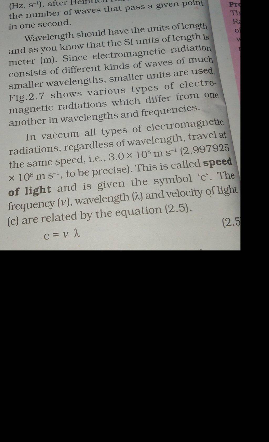 the number of waves that pass a given point in one second. | Filo