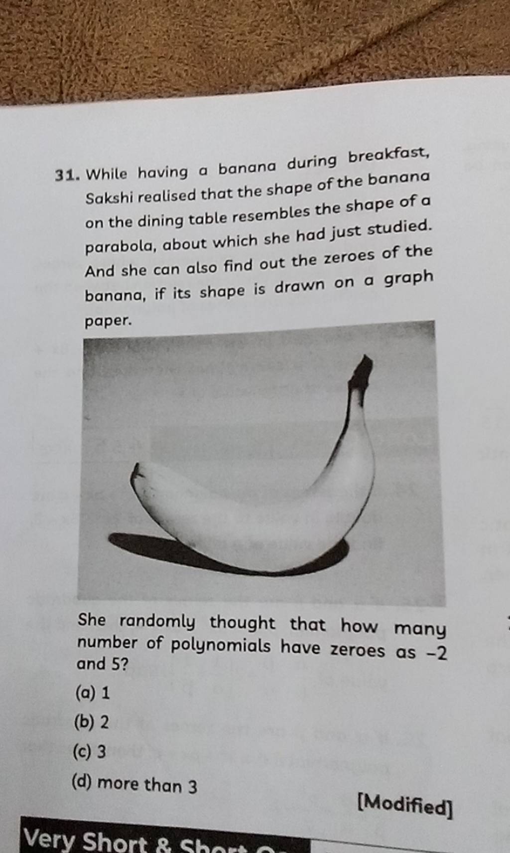 Banana Of A Quadratic