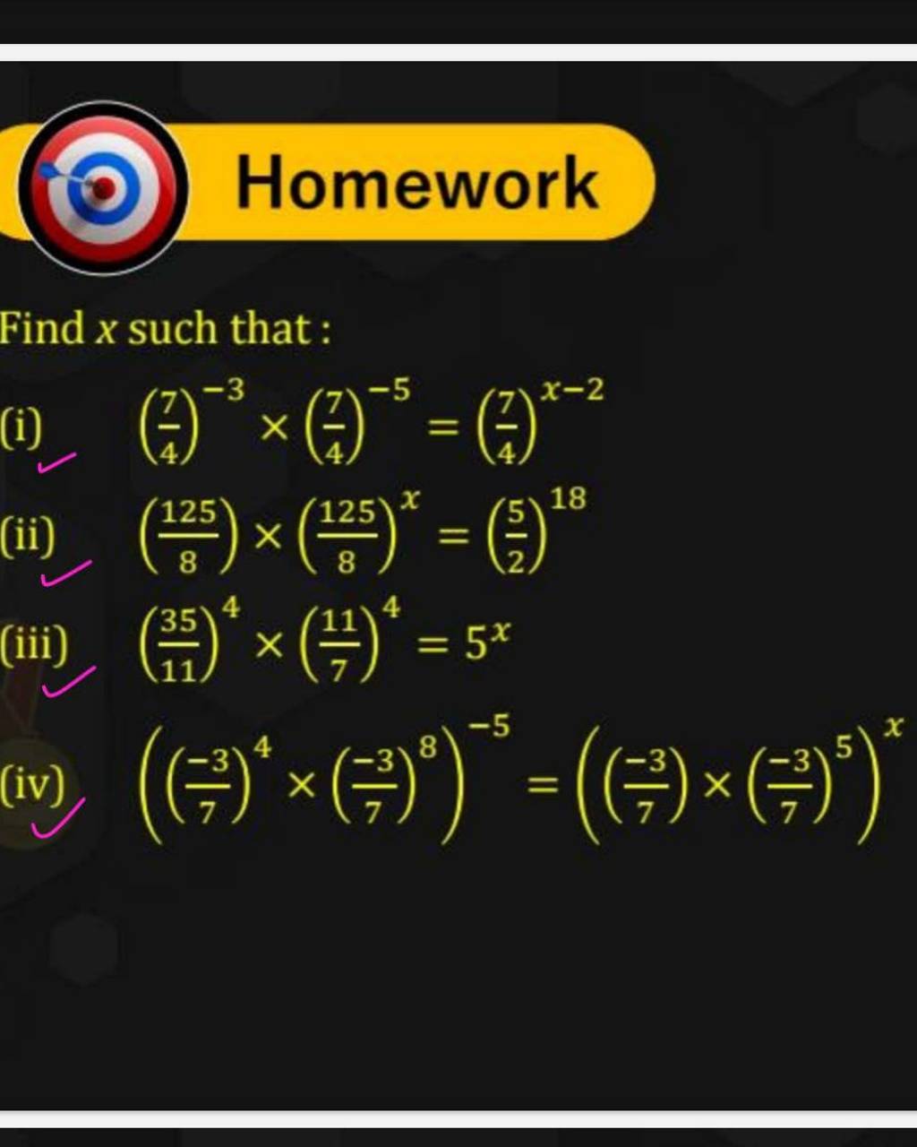 Homework Find X Such That Filo 