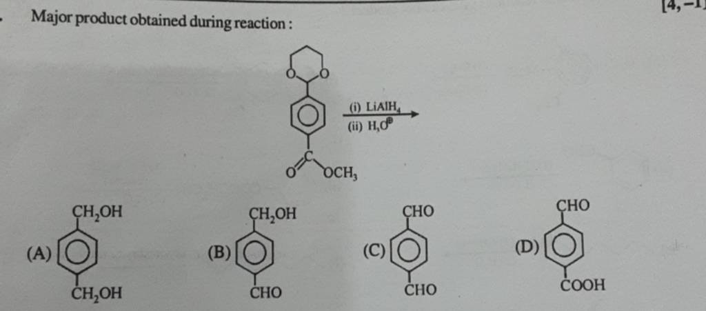 Major Product Obtained During Reaction Coc O C1ccc C2occco2 Cc1 Filo