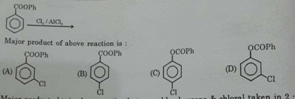 O C Oc1ccccc1 C1ccccc1 Major Product Of Above Reaction Is Filo