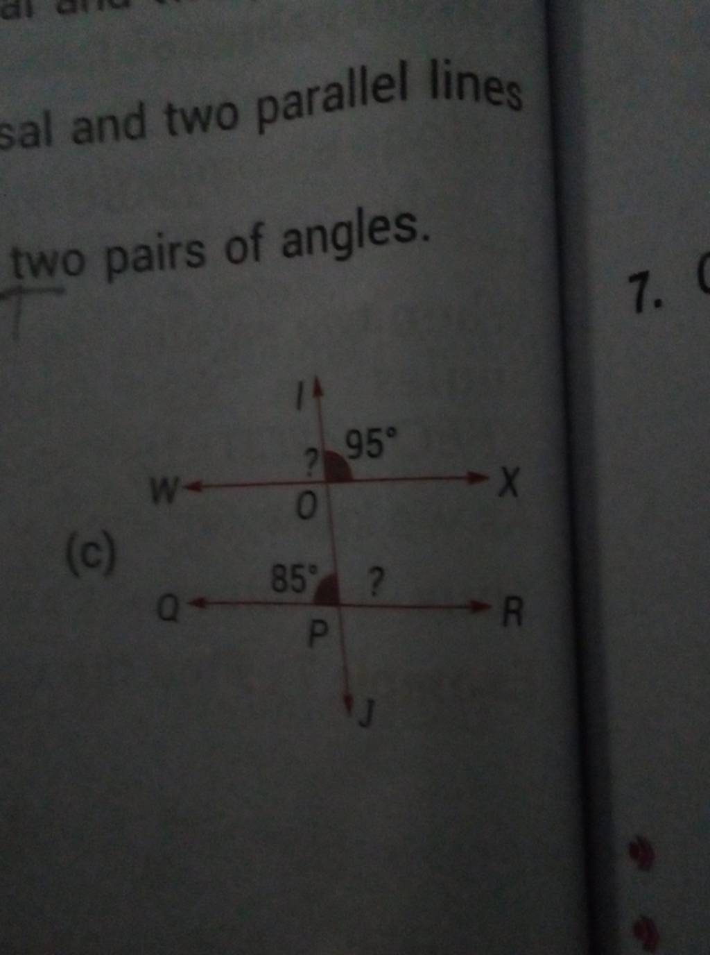 sal and two parallel lines two pairs of angles. (c) | Filo