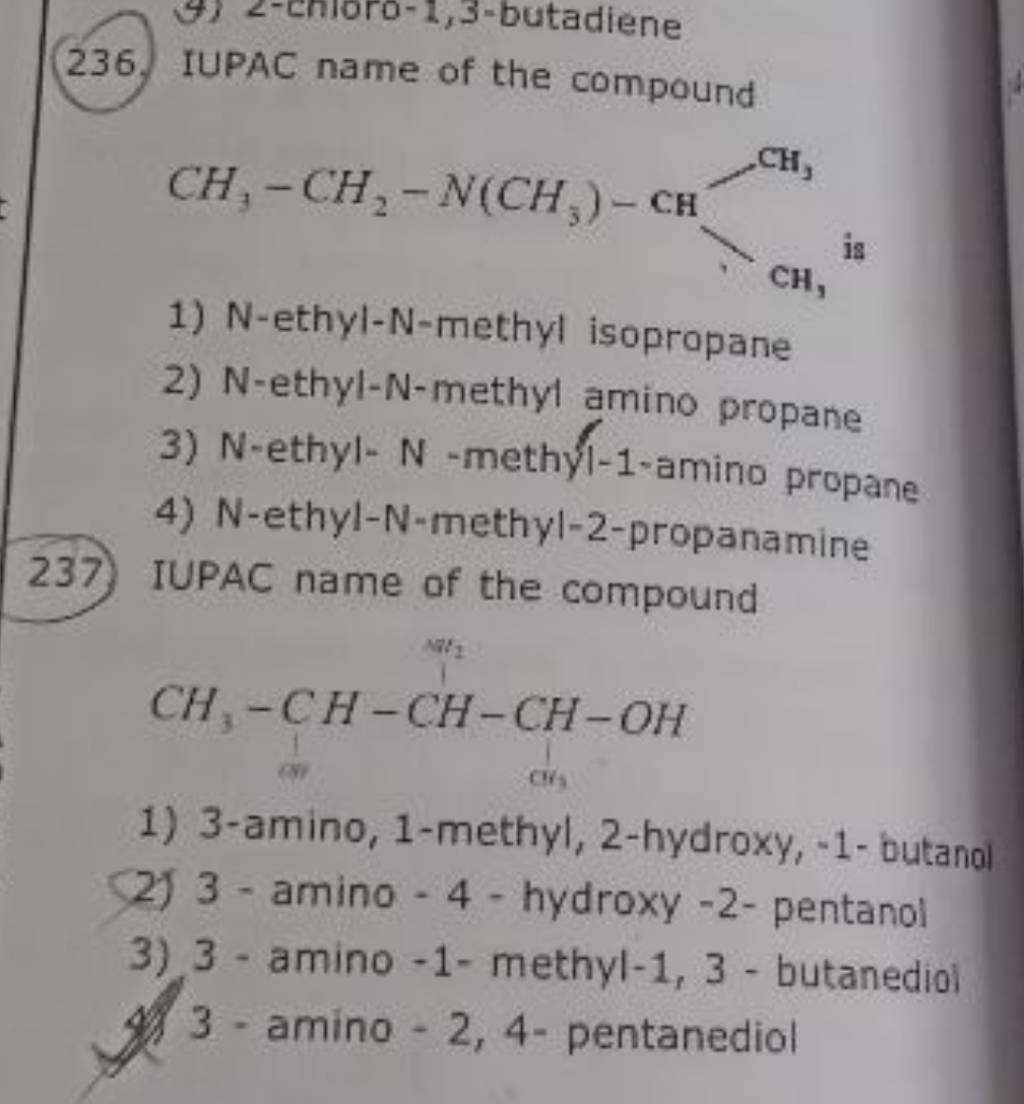 IUPAC name of the compound CCC(C)C(C)O | Filo