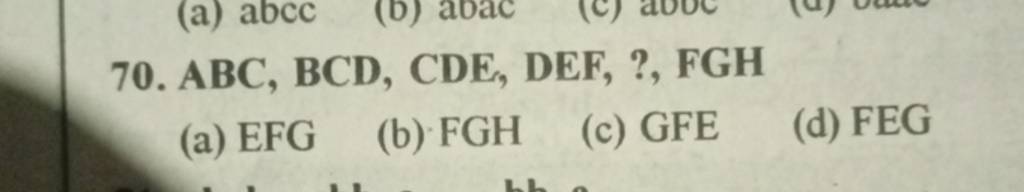 ABC, BCD, CDE, DEF, ?, FGH | Filo