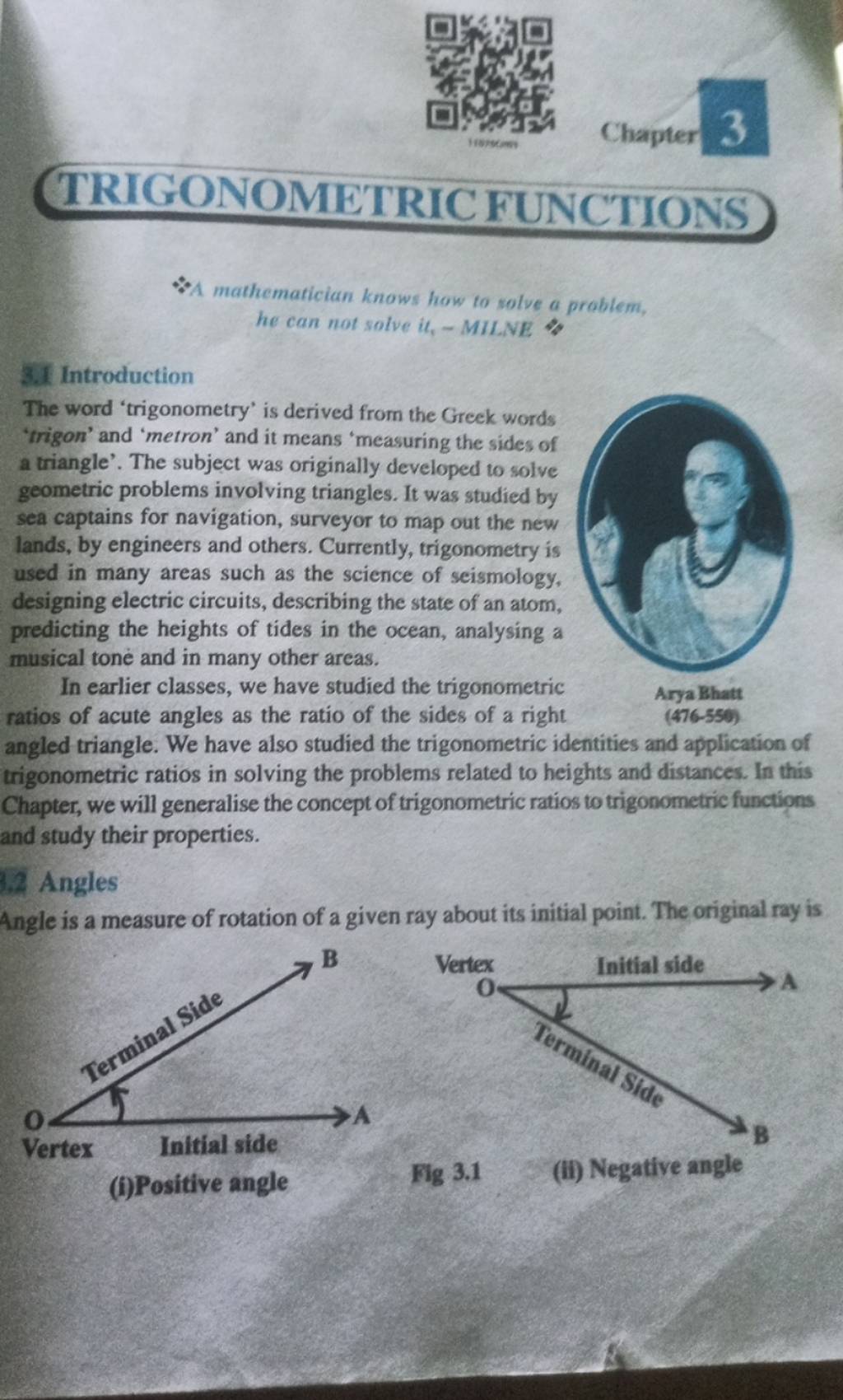Chapter 3 Trigonometric Functions A Mathematician Knows How To Solve A Pr
