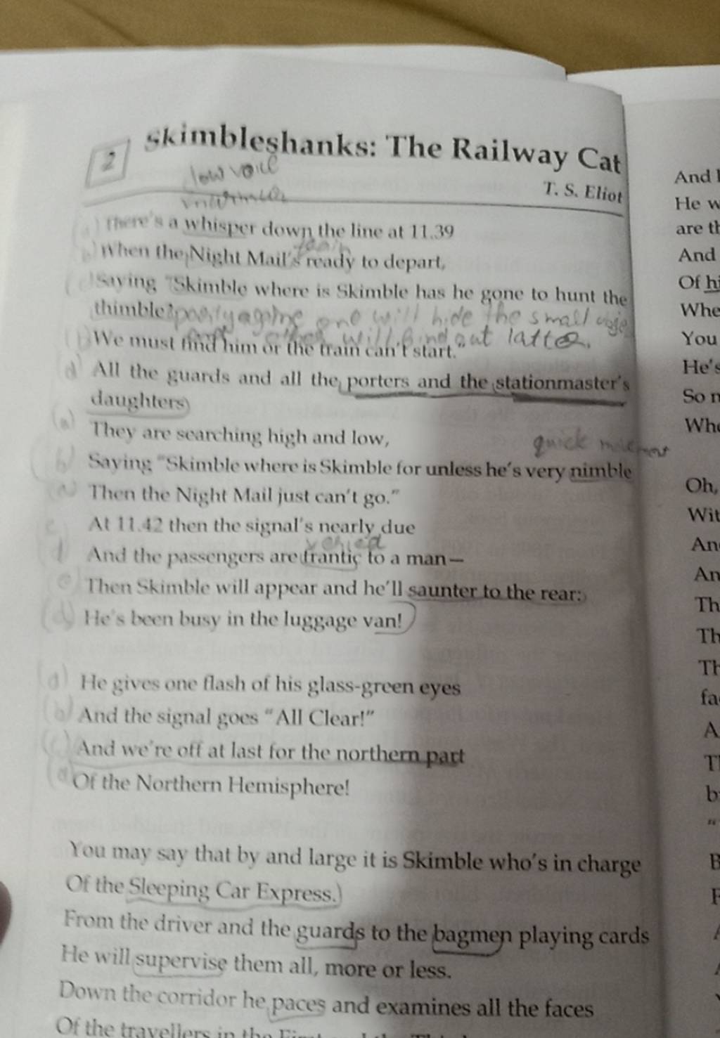 skimbleshanks: The Railway Cat Ithere s a whisper down the line at 11.39