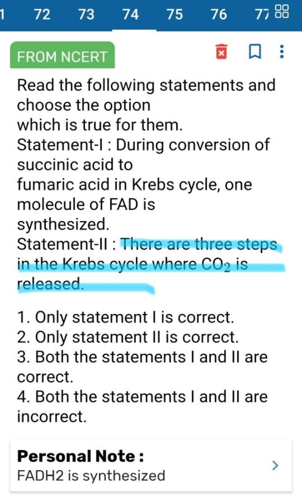 727374757677 吅 FROM NCERT Read the following statements and choose the op.. 727374757677 吅 FROM NCERT Read the following statements and choose the op..