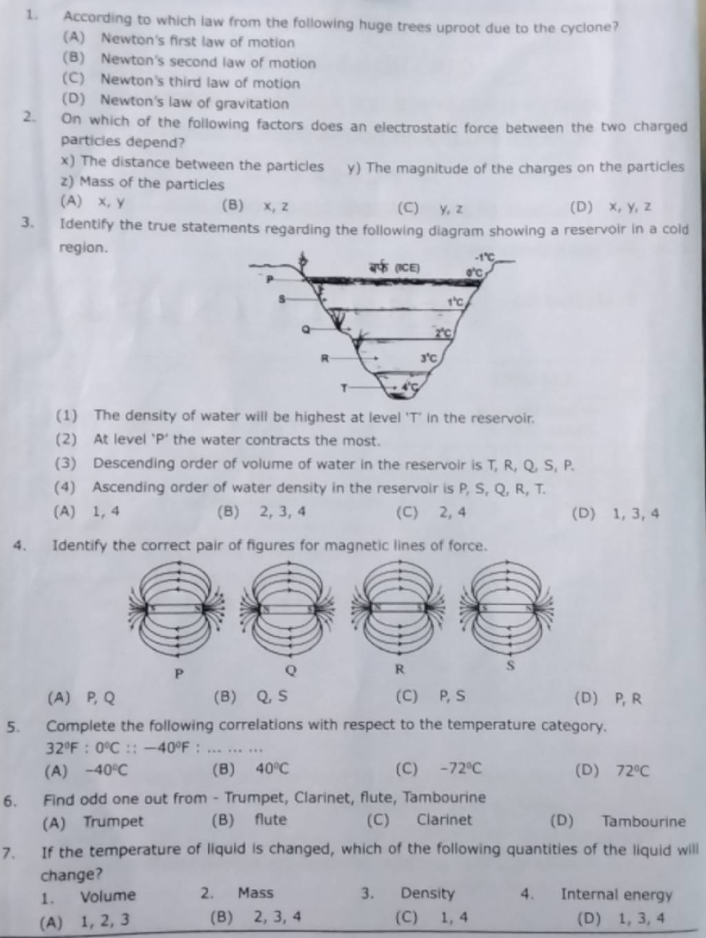 Identify The Correct Pair Of Figures For Magnetic Tines Of Force P Filo