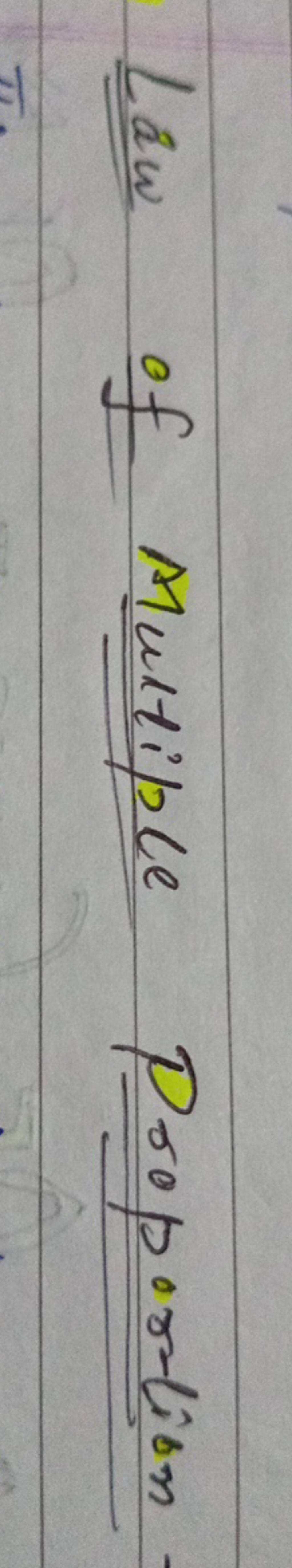 Law of Multiple Proportion | Filo