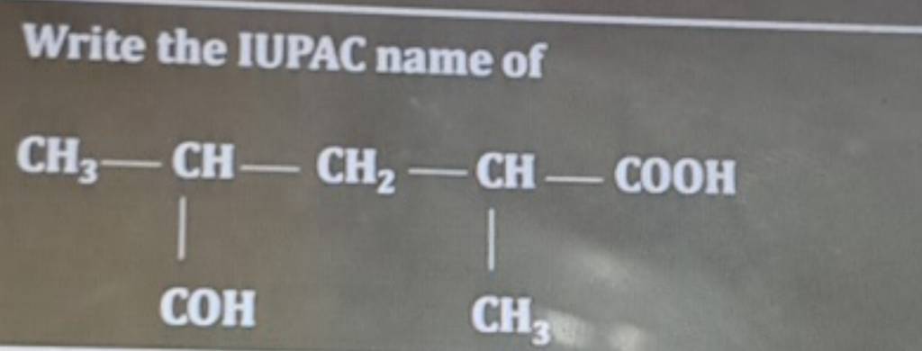 Write The Iupac Name Of Cc Cc C C O O C O O Filo