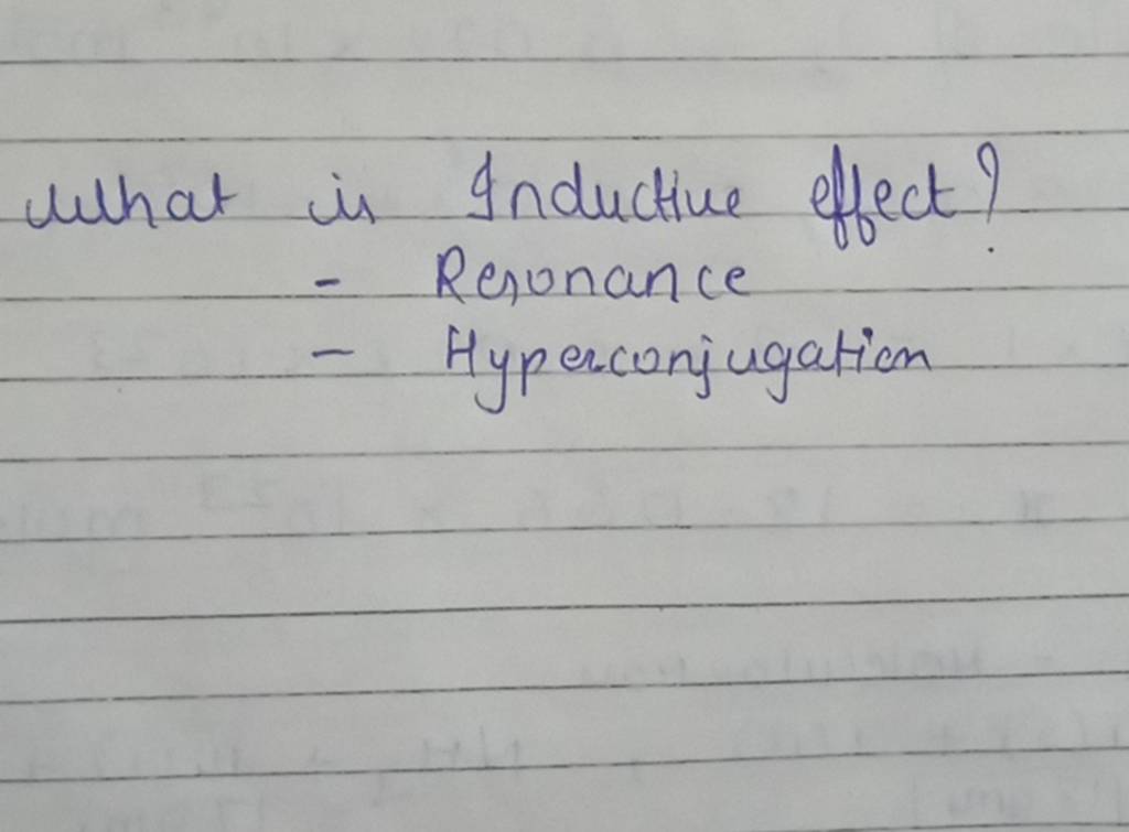 What Is Inductive Effect Resonance Hyperconjugation Filo