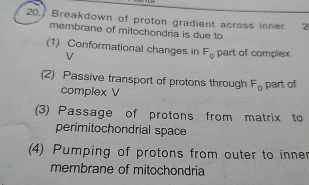 Breakdown of proton gradient across inner membrane of mitochondria is due..
