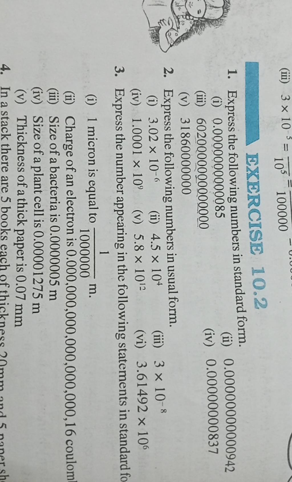 Express the following numbers in usual form. | Filo