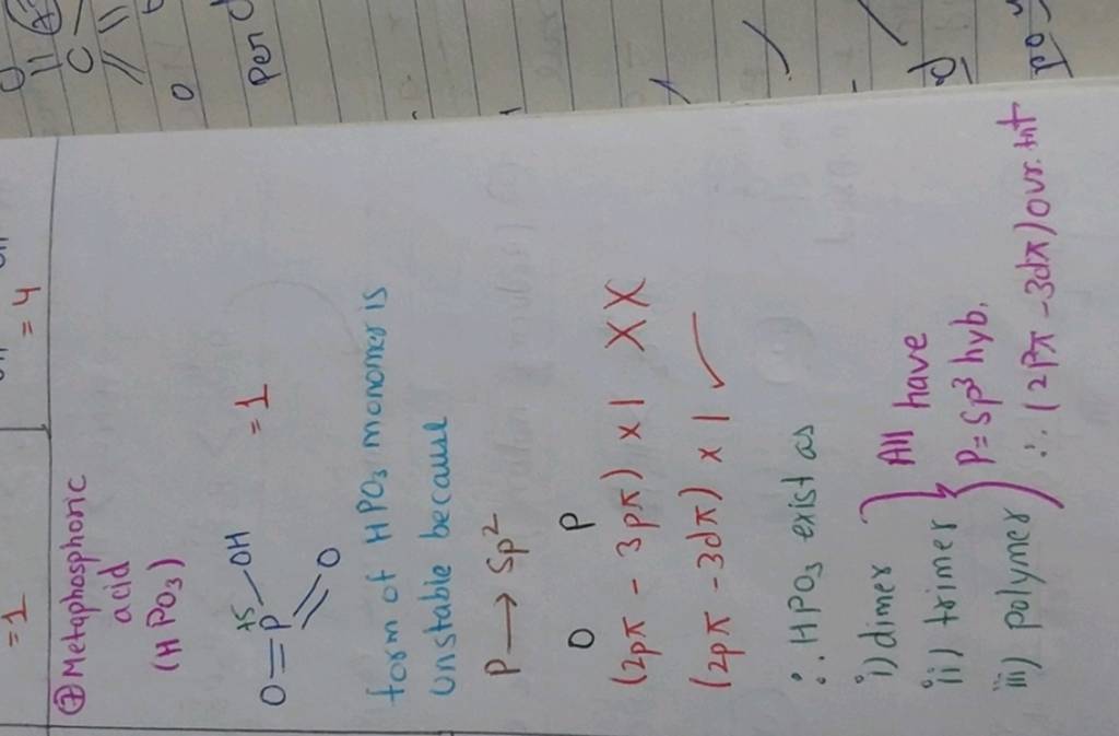 7 Metaphosphoric Acid Hpo3 O P 5 −oh 5 1 Per Form Of Hpo3 Monomer